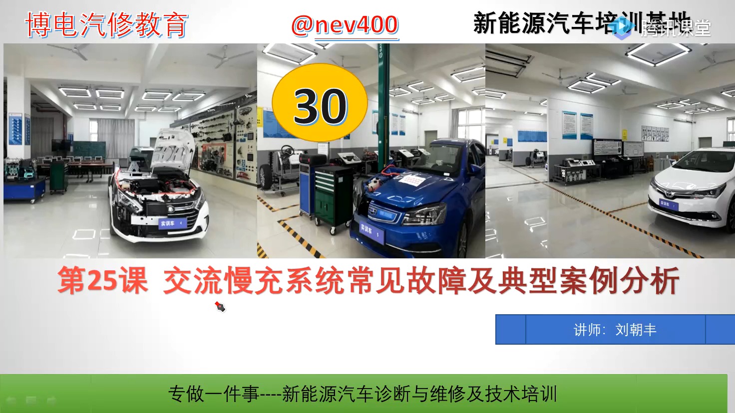 25 新能源电动汽车维修技术培训(一)交流慢充系统常见故障及典型案例...