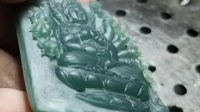 翡翠玉石手工雕刻定制观世音菩萨千手观音精雕设计图案 #玉雕作品# #...