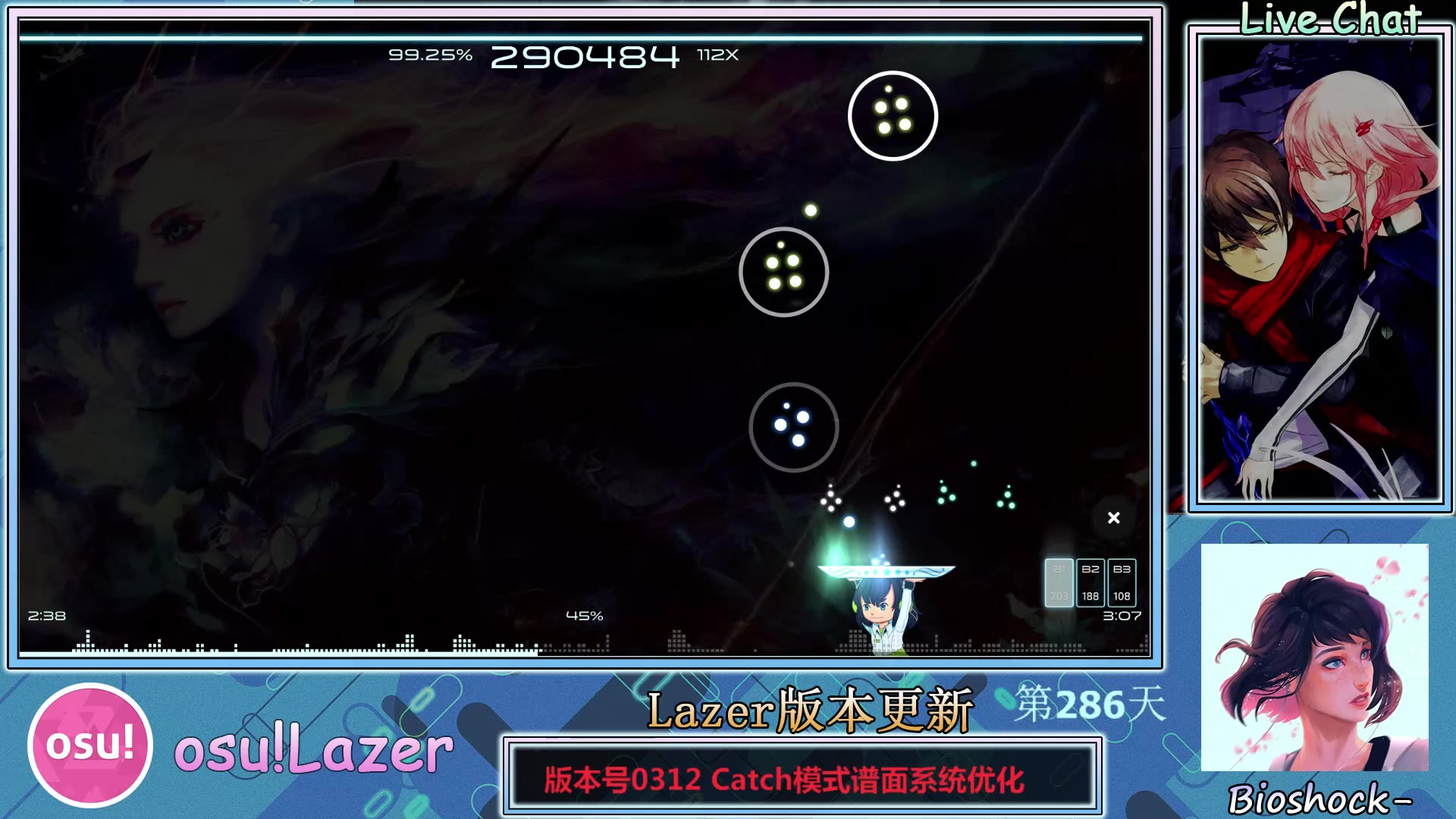 [osu!lazer] 第286期 "一个人的音乐世界" 千万不要在瞌睡的时候玩跳图,...