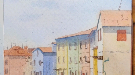 水彩过程 | 玻璃之岛Murano——威尼斯穆拉诺岛