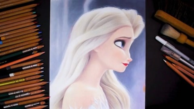 动漫绘画展示,带你看看如何画漂亮的冰雪女王!