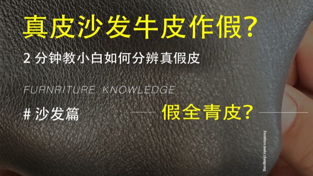 2分钟教会装修小白如何分辨真皮沙发真假全青皮装修攻略