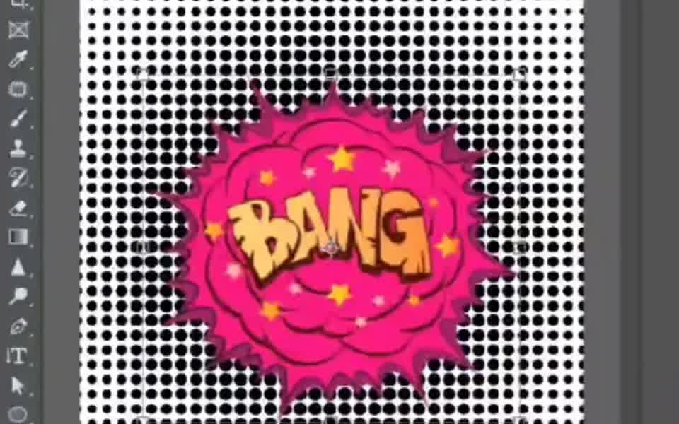 PS教程 制作爆炸波点效果,你学会了么❓❓