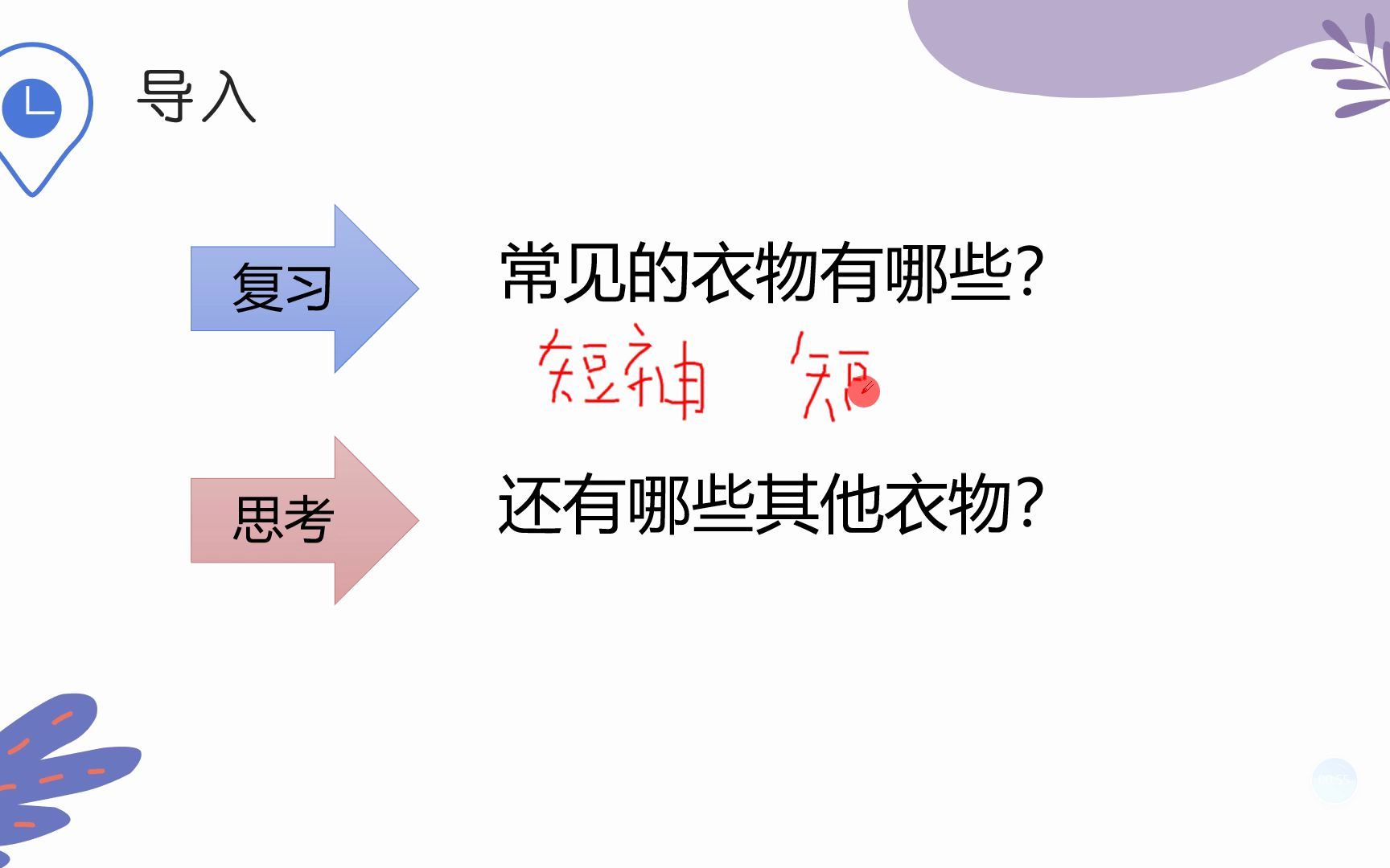 生活适应:《常见的衣物》第二课时