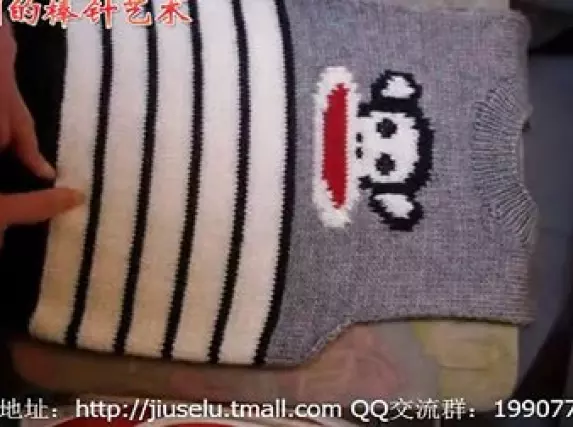 明月的棒针艺术 大嘴猴套头毛衫 零基础 编织教学 教程 原创高清 视频...