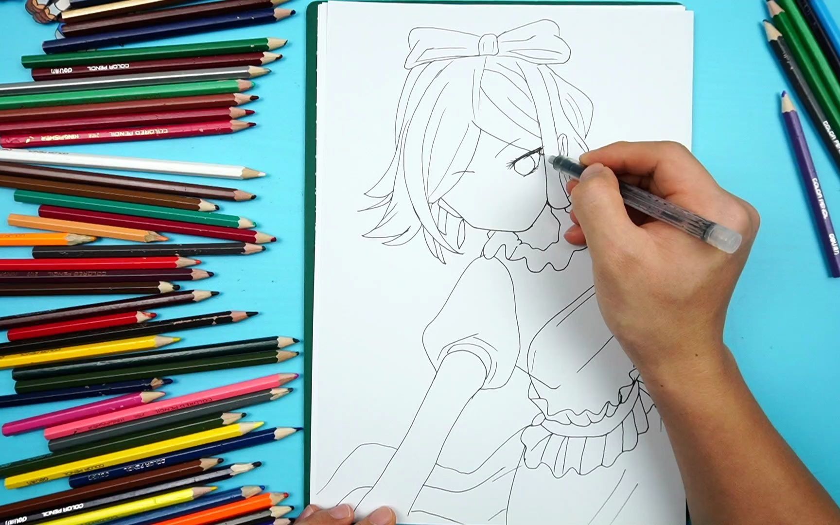 临摹精灵梦叶罗丽人物,菲灵公主简笔画