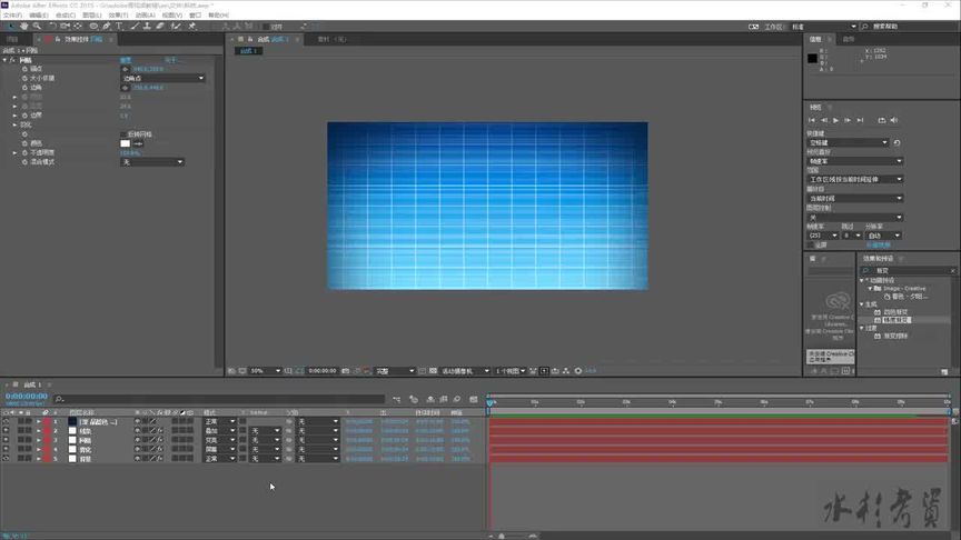 37.科技类背景动画 AE视频学习 视频剪辑编辑
