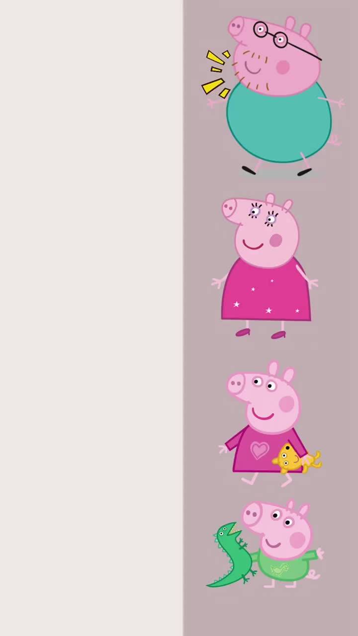 #二次元 #动画片 #小猪佩奇家族 吃食水果了