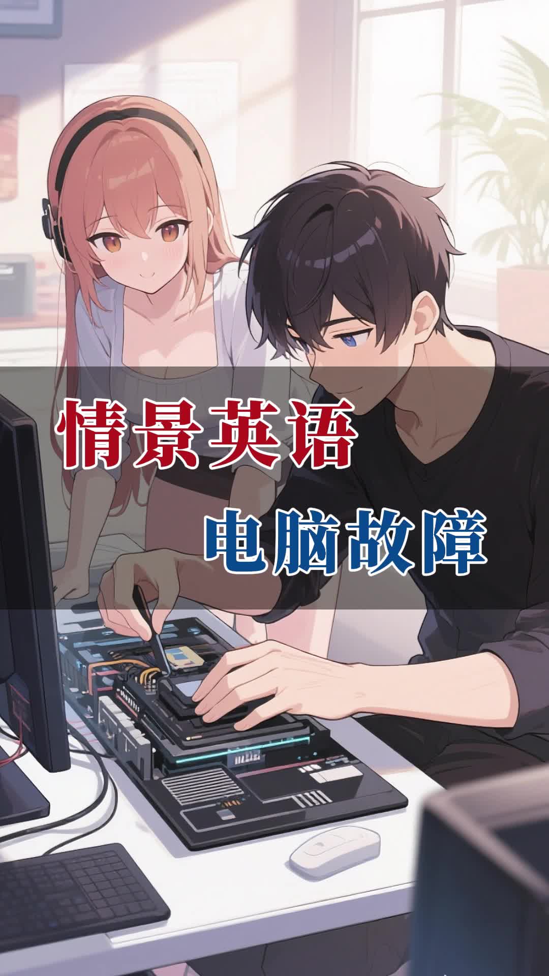 第215集|电脑故障|工作电脑死机无法启动怎么办?每天一个小对话,地道...