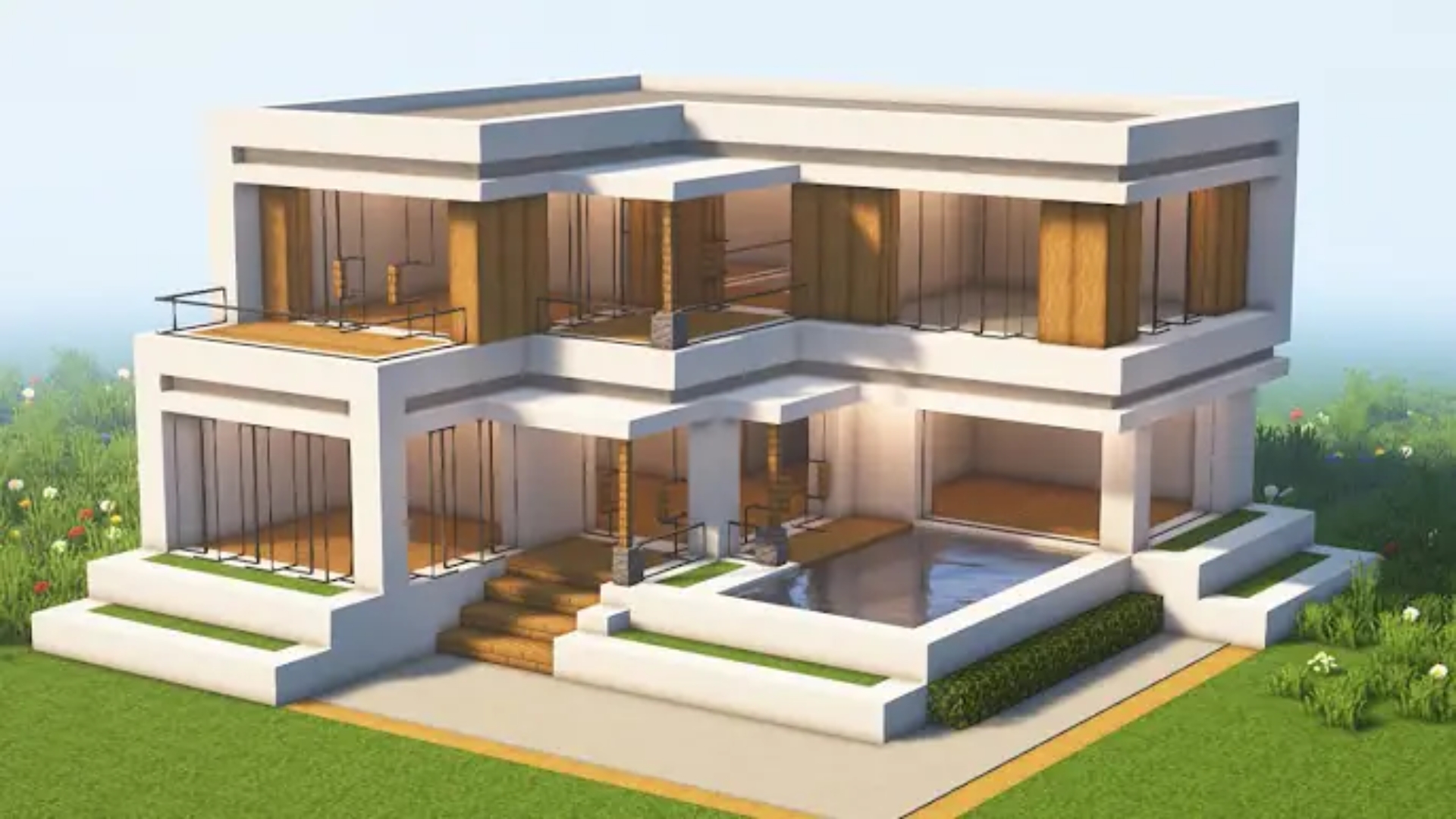 《我的世界》:如何建造一座现代房屋(教程)- 简单易学 房屋篇