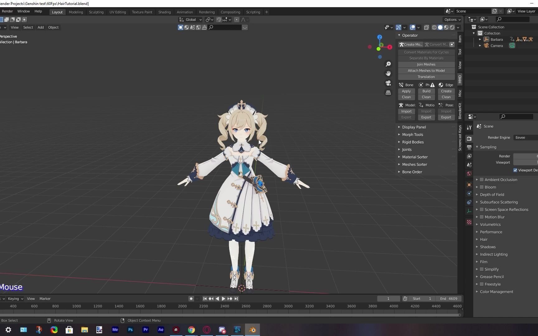 在Blender里为MMD模型添加物理_头发篇-Blender Cloth physics to ...