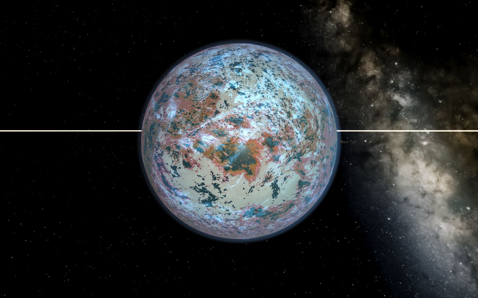 (宇宙沙盘2)自制星系第四弹,1.1倍太阳质量5100K的恒星