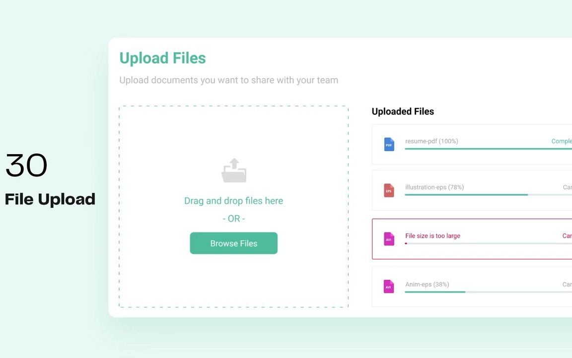 【UI/UX教程】上传文件页面的UI设计