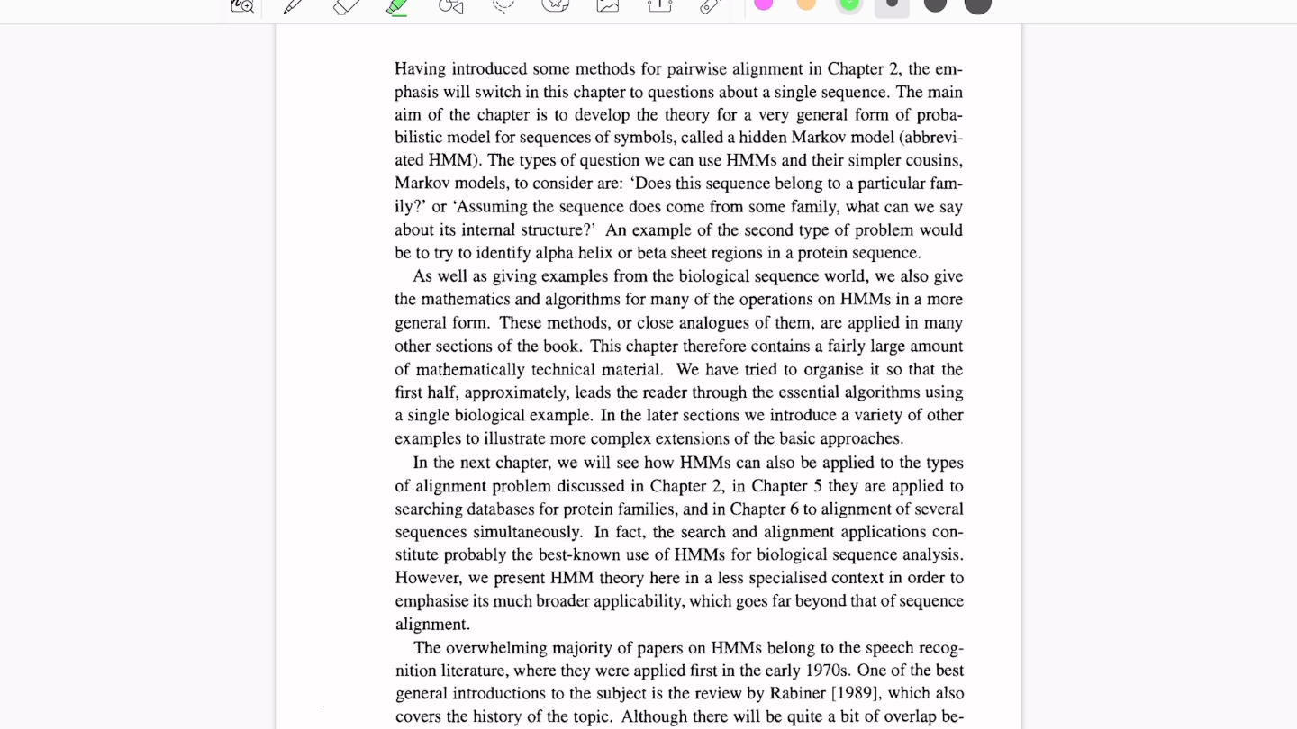 生物序列比对算法第九讲第一部分,马尔科夫模型举例说明
