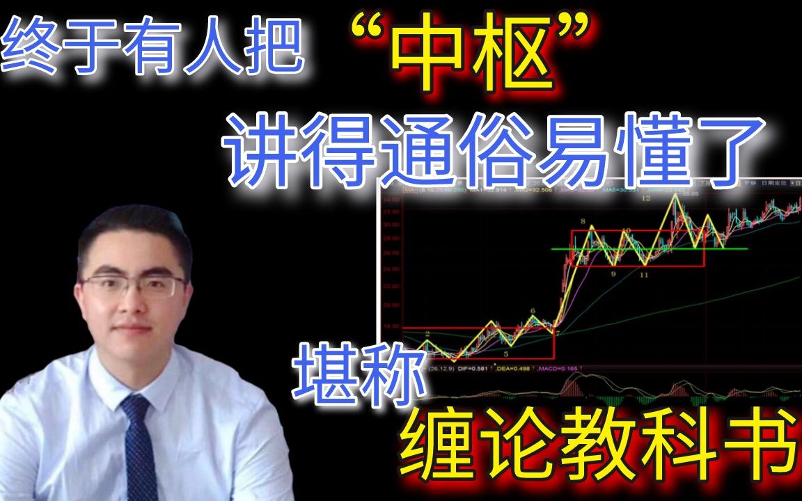 终于有人把“中枢”讲得通俗易懂了,堪称缠论教科书,简直太精辟了!