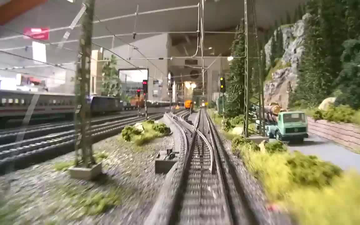 国外精品铁道模型沙盘15,第一视角体会一个庞大的工程!