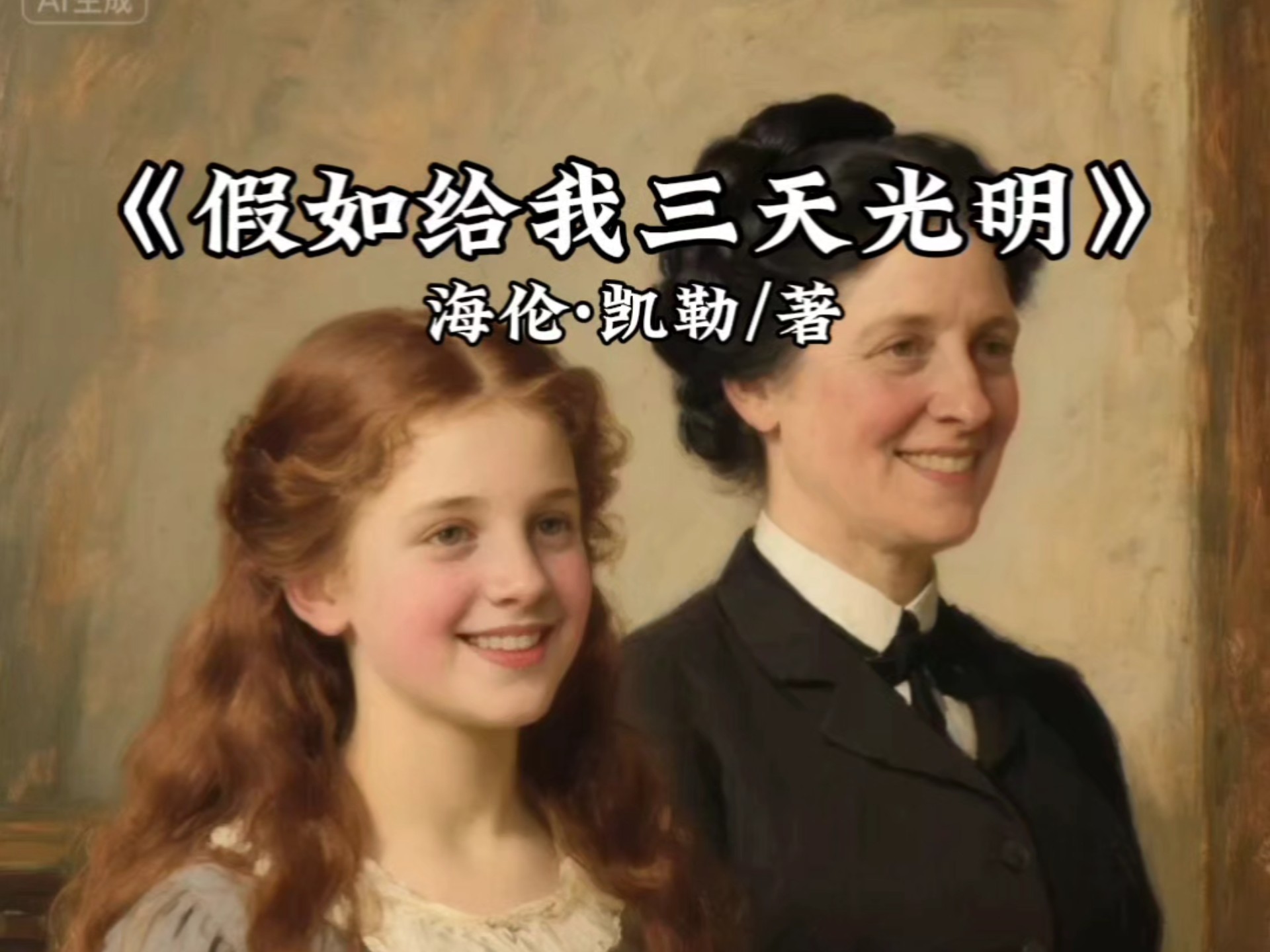 十分钟读一本好书,今天分享的是《假如给我三天光明》