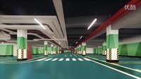 某项目地下车库BIM管线优化车道效果动画