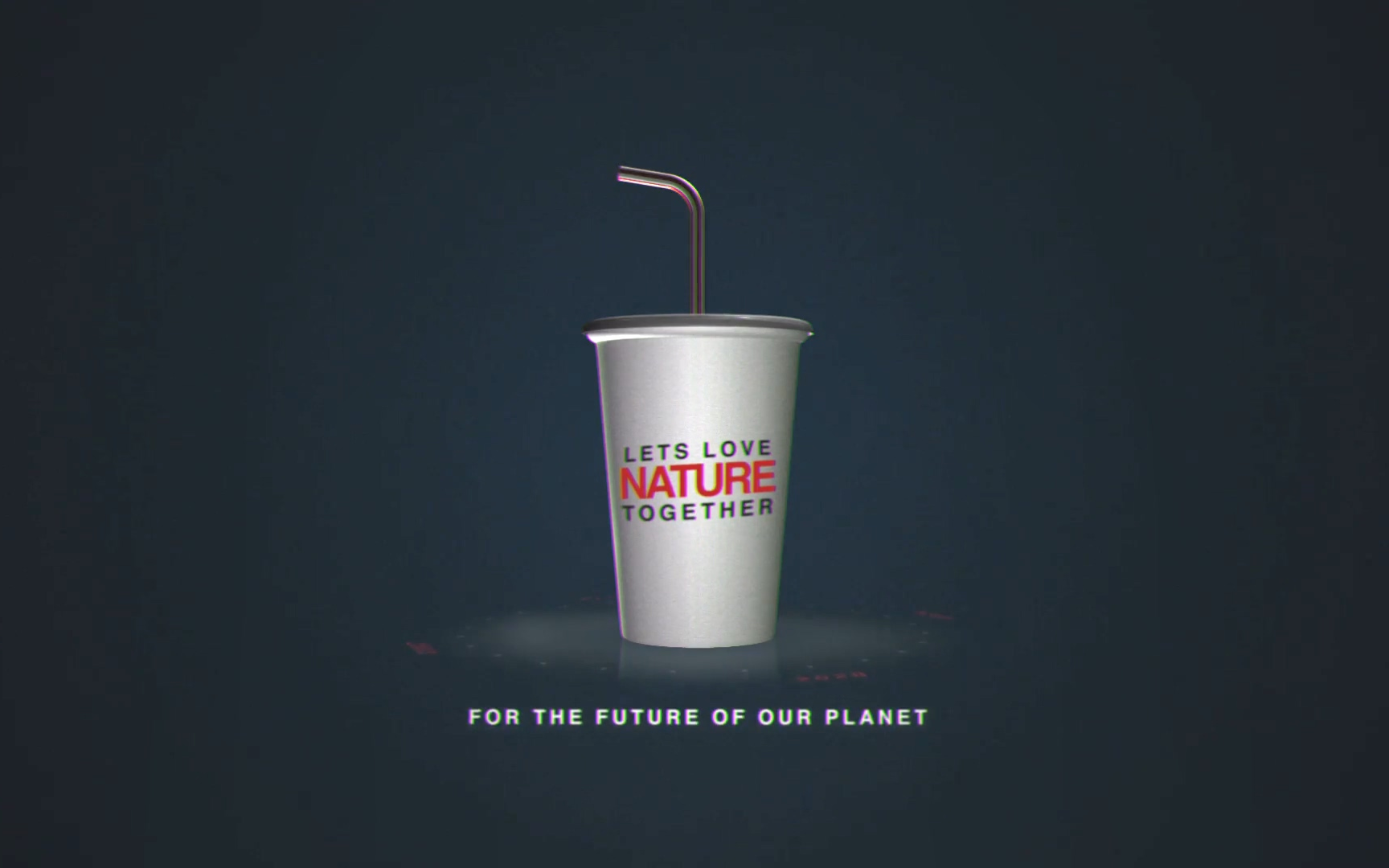 AE模板-环保宣传片环境保护创意视频吸管咖啡杯杯子样机介绍视频...