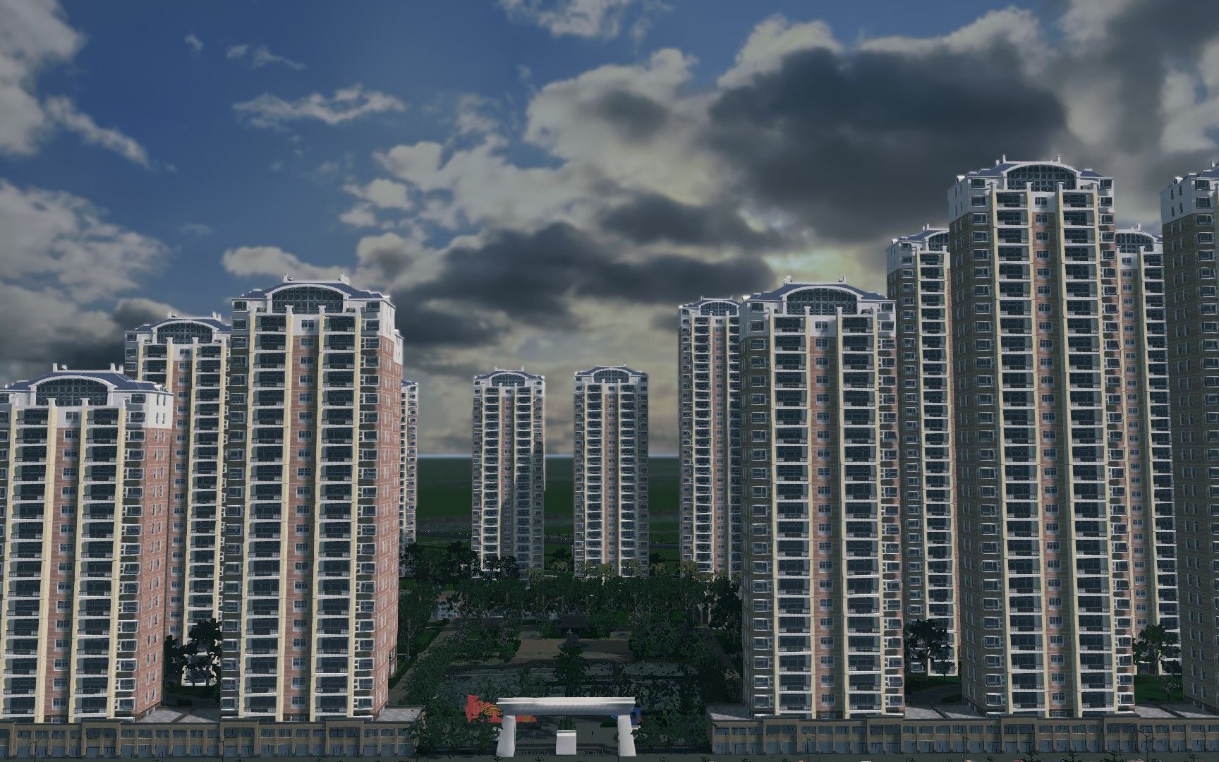 陕西西安·沣东|住宅区规划(在城市天际线中建造中式小区)