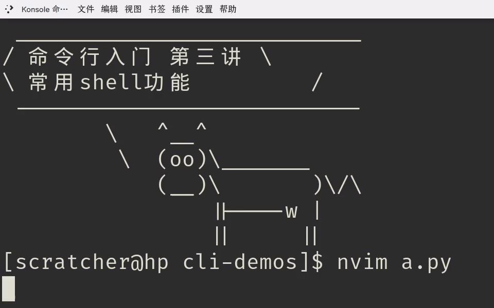 命令行入门 第三讲 常用shell功能