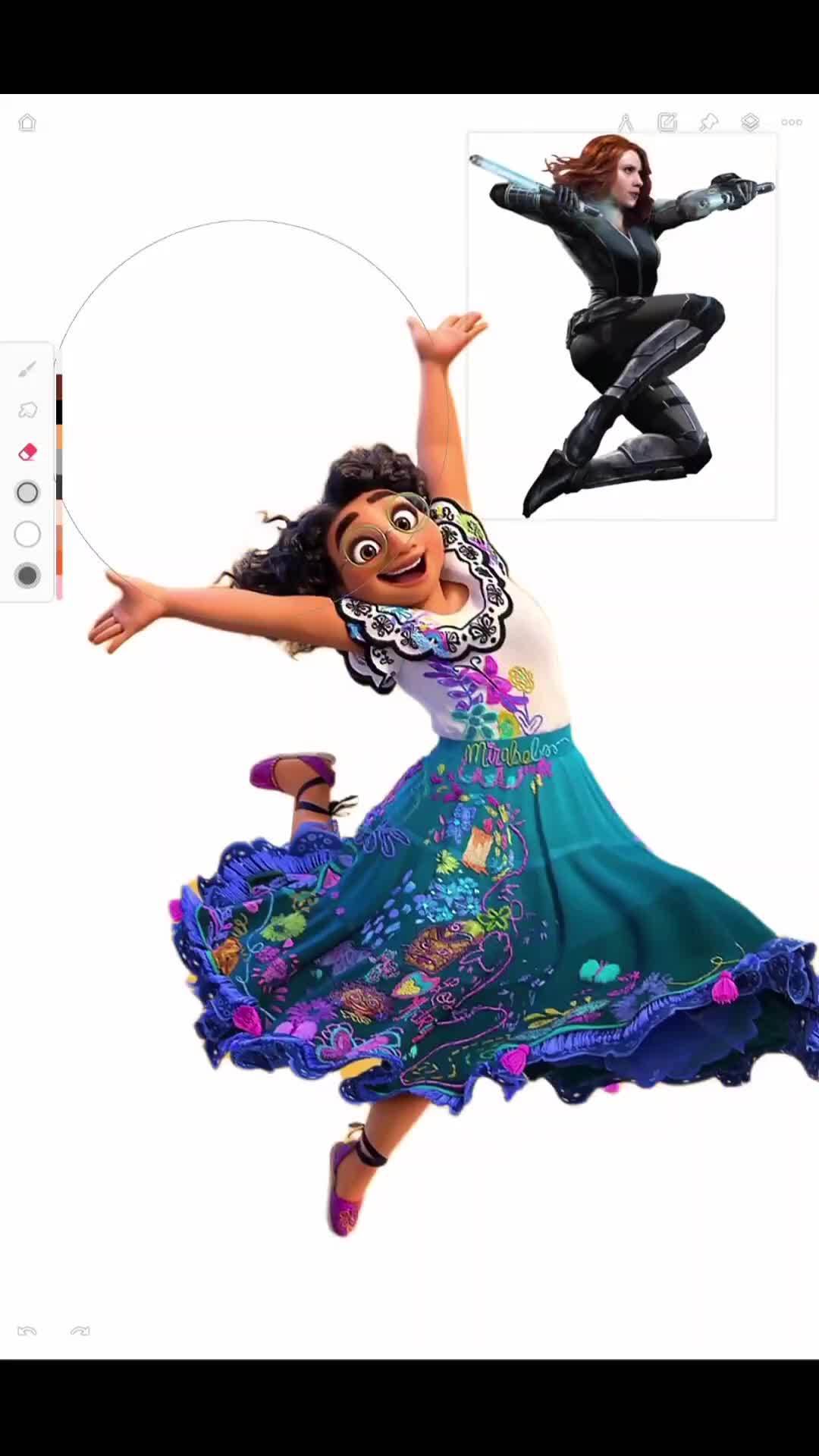 卡通脸部绘画过程