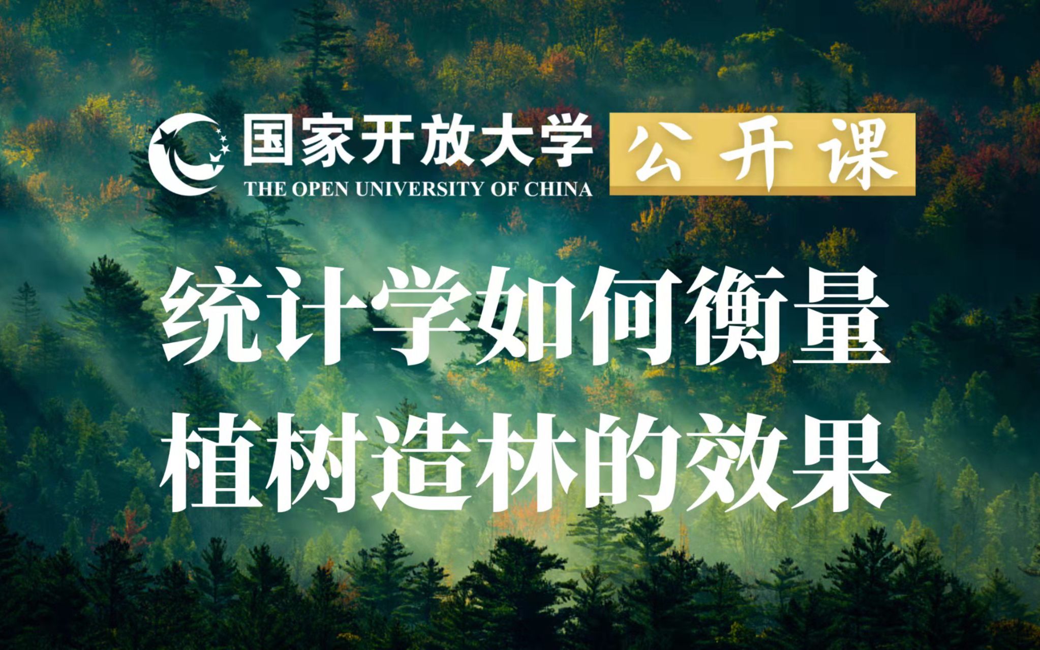 小课堂 | 杜子芳:统计学如何衡量植树造林的效果
