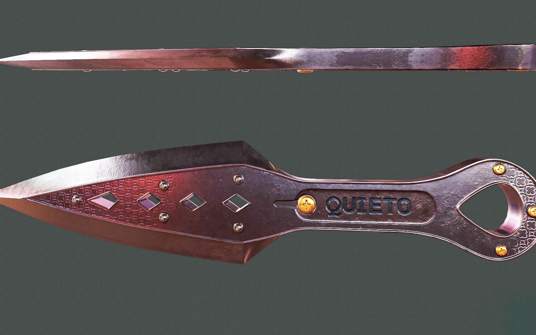 3DMAX基础:学校教不到的全流程,武器低模高模材质制作讲解