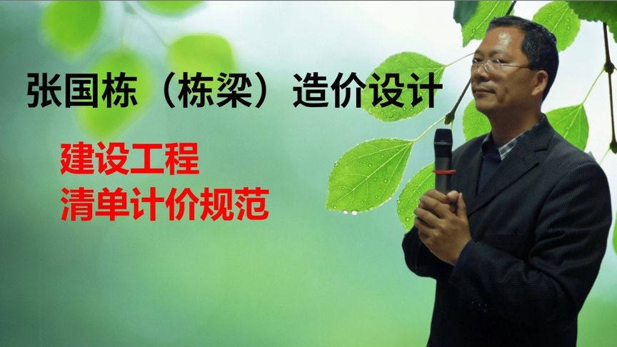 张国栋(栋梁)造价设计:全国建设工程工程量清单计价规范