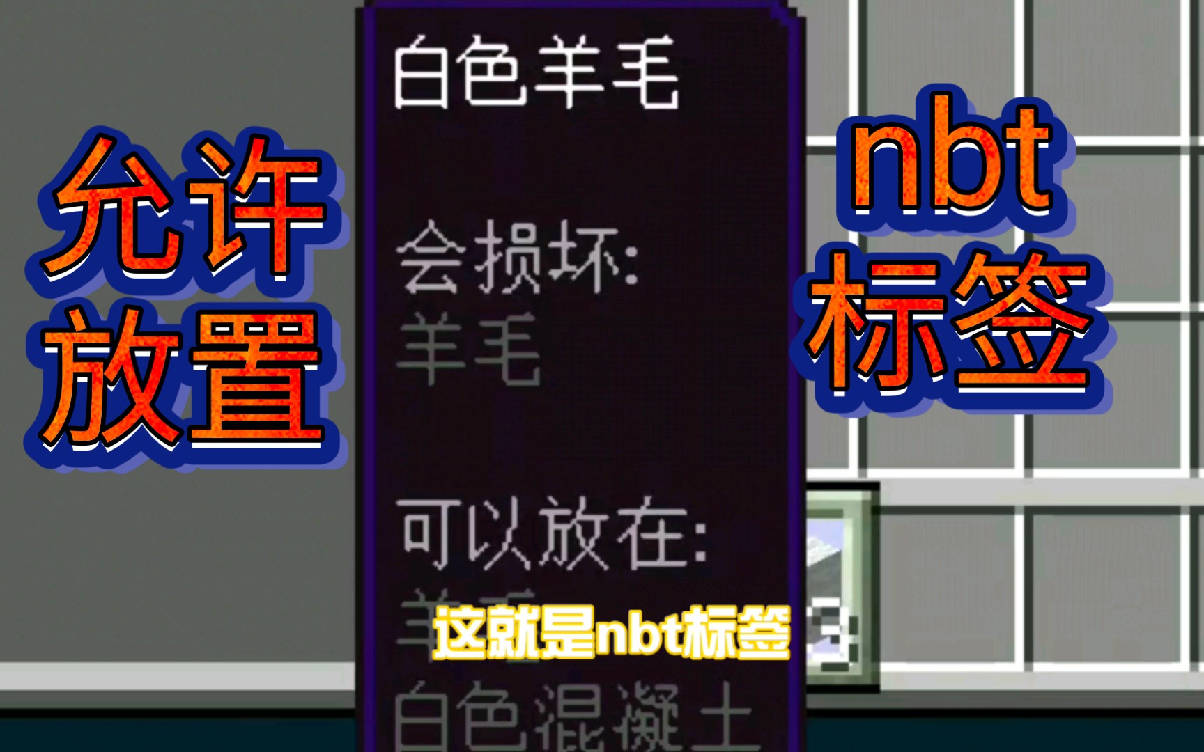 ...期:自定义方块允许破坏和放置【我的世界命令方块指令】【早晨解说】
