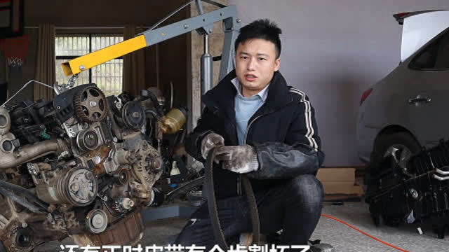 .b>车发动机维修,安装发动机正时皮带