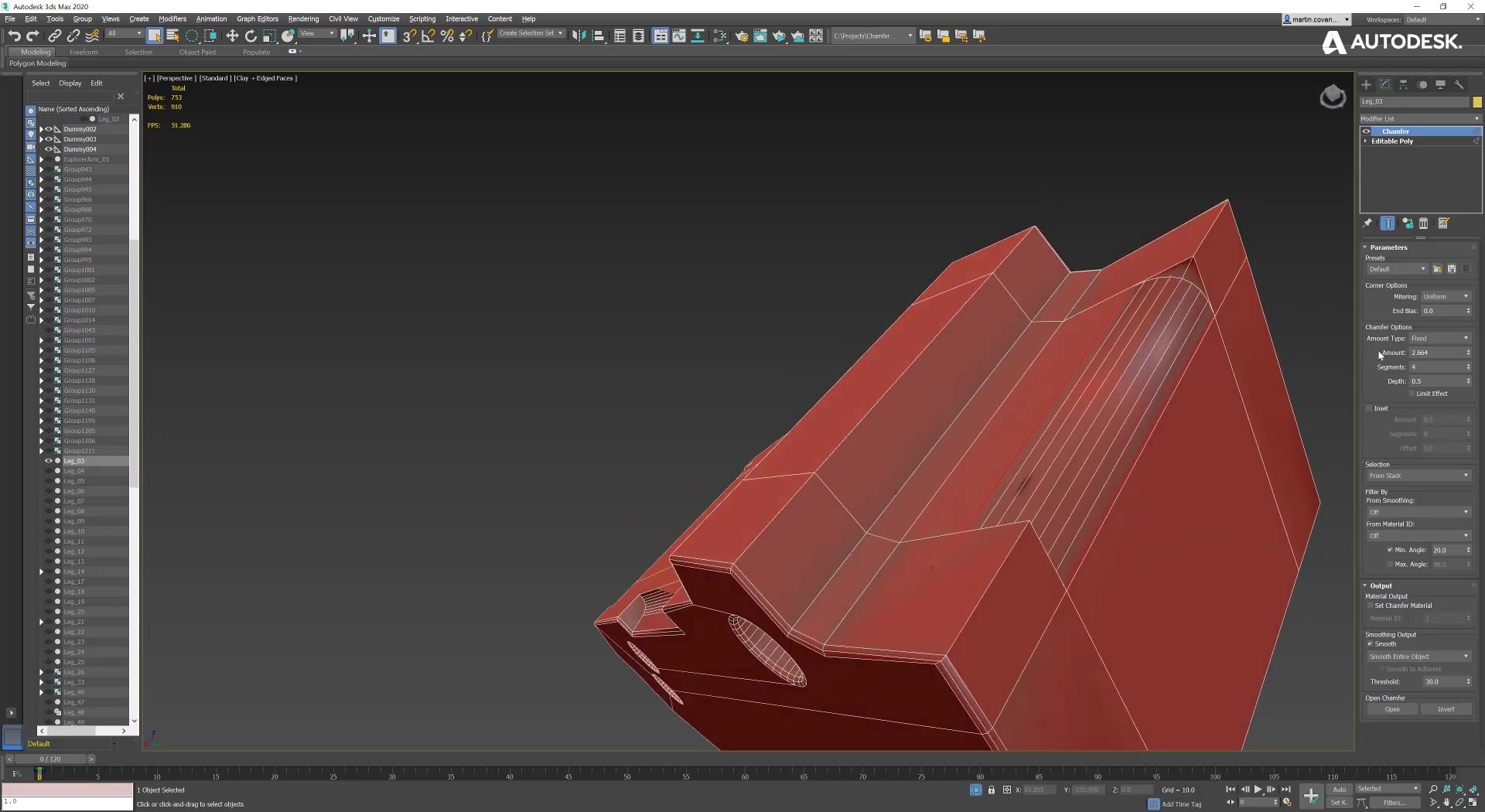 3ds Max 2020:切角修改器升级