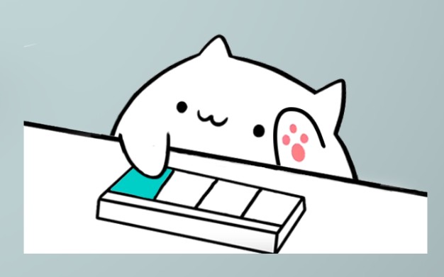 分享|网课太无聊就做了一个桌宠bongo cat四键音游键位版