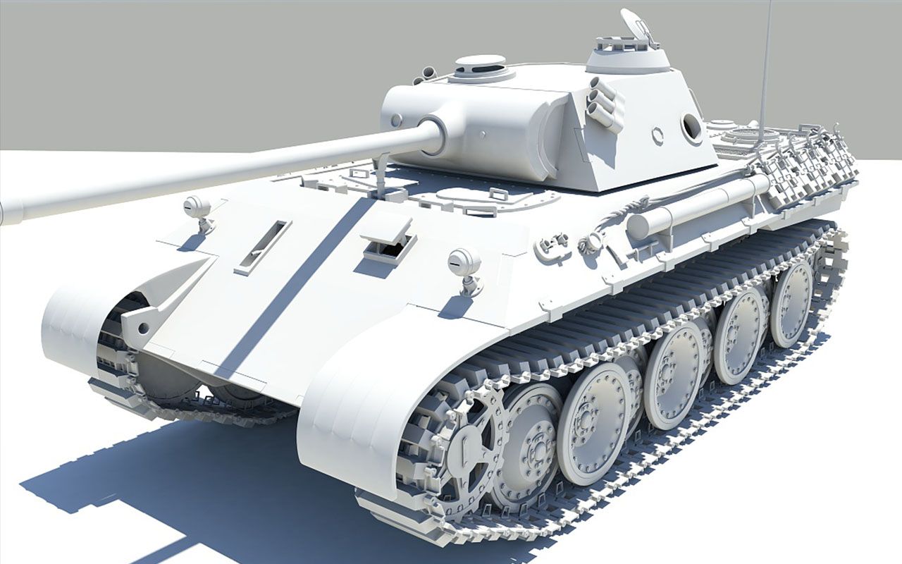 【3分钟】建模の坦克模型,3dmax简单制作过程