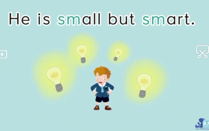 sm-, sn-字母组合发音 smell, smoke, small, smart, snake, snail自然拼读