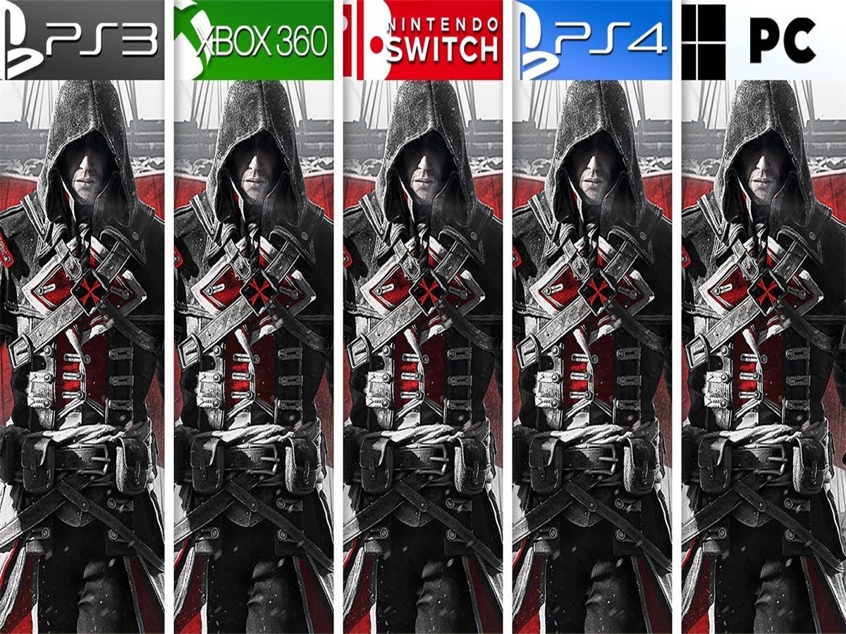 《刺客信条:叛变》PS3 vs Xbox 360 vs Switch vs PS4 vs PC 游戏画面...
