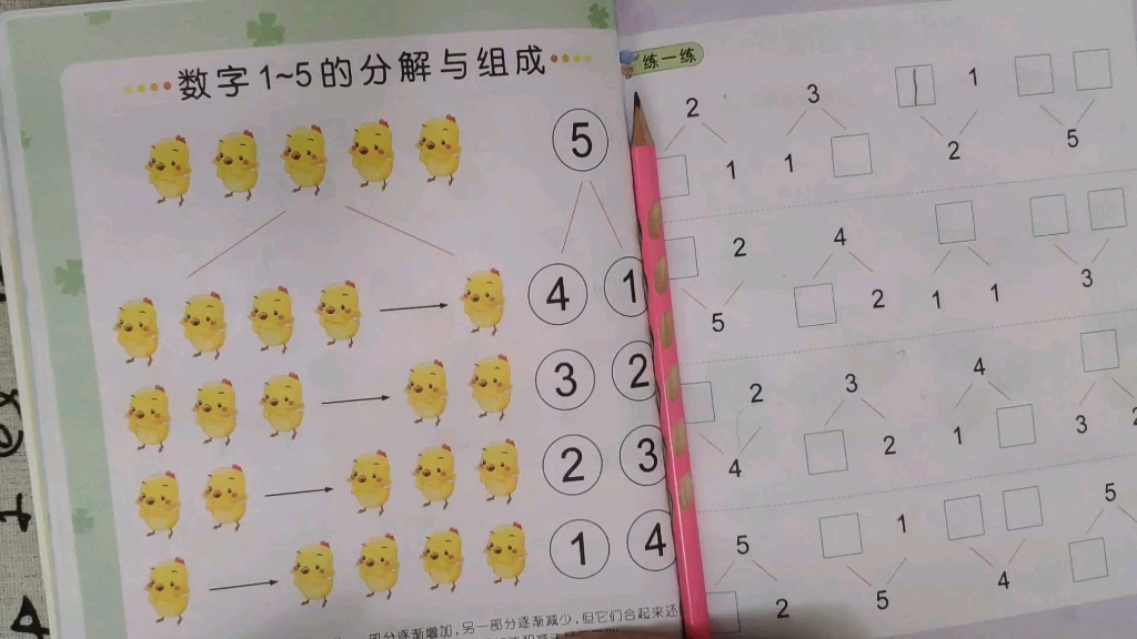 少儿数学启蒙——数字1~5的分解与组成