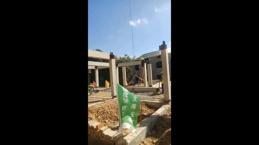 一天一层框架,桥梁技术建别墅