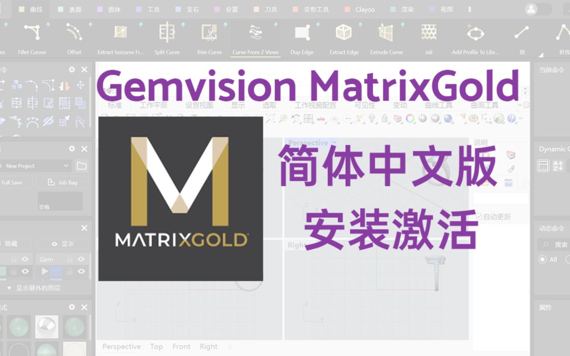 珠宝设计软件MatrixGold简体中文版安装教程