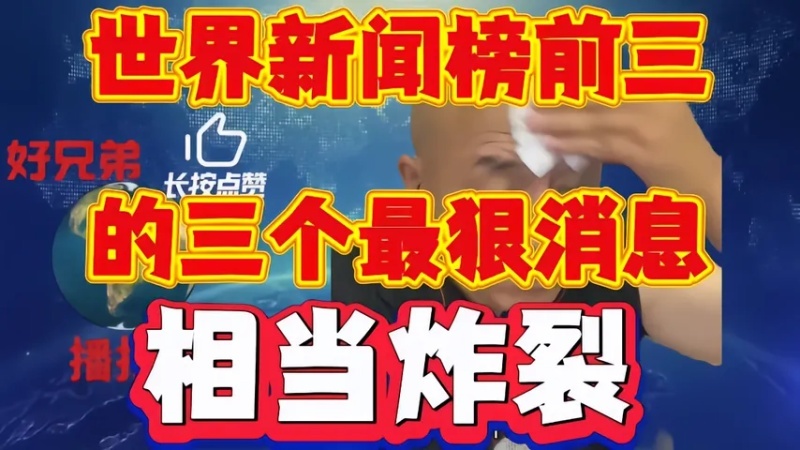 8月22日 第十二集 世界新闻榜前三?三个最狠消息?相当炸裂?