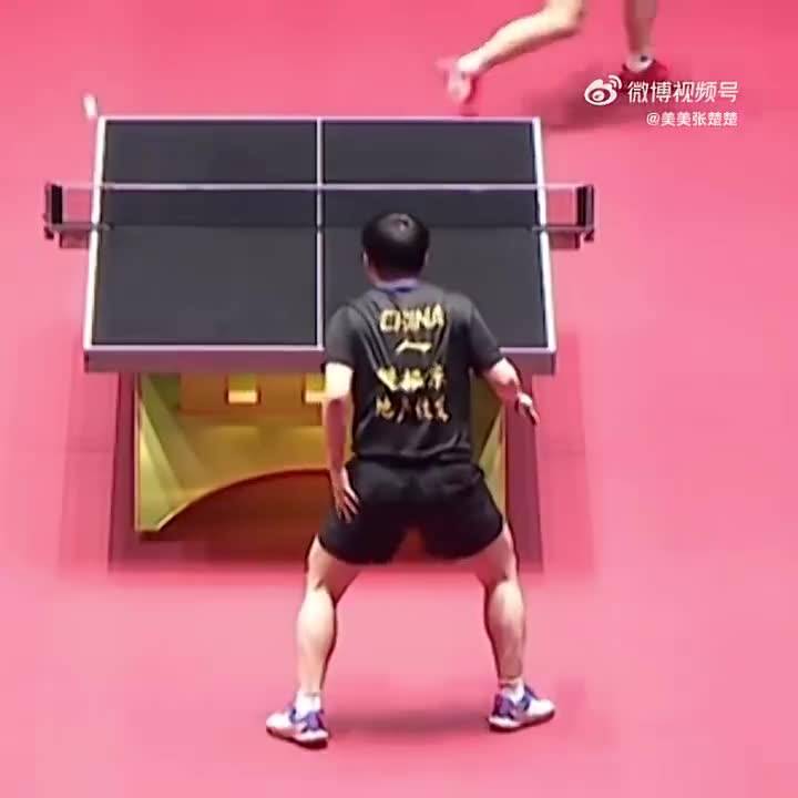 背后视角!樊振东横扫松岛辉空,逗乐裁判的一球,萌萌哒很可爱!