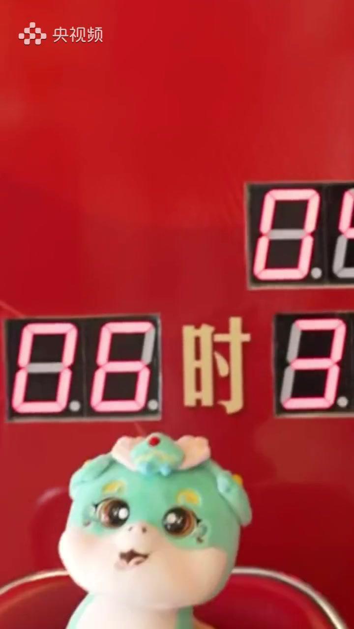 排排坐等你~春晚吉祥物巳升升与大熊猫花花组成"好巳花升"组合