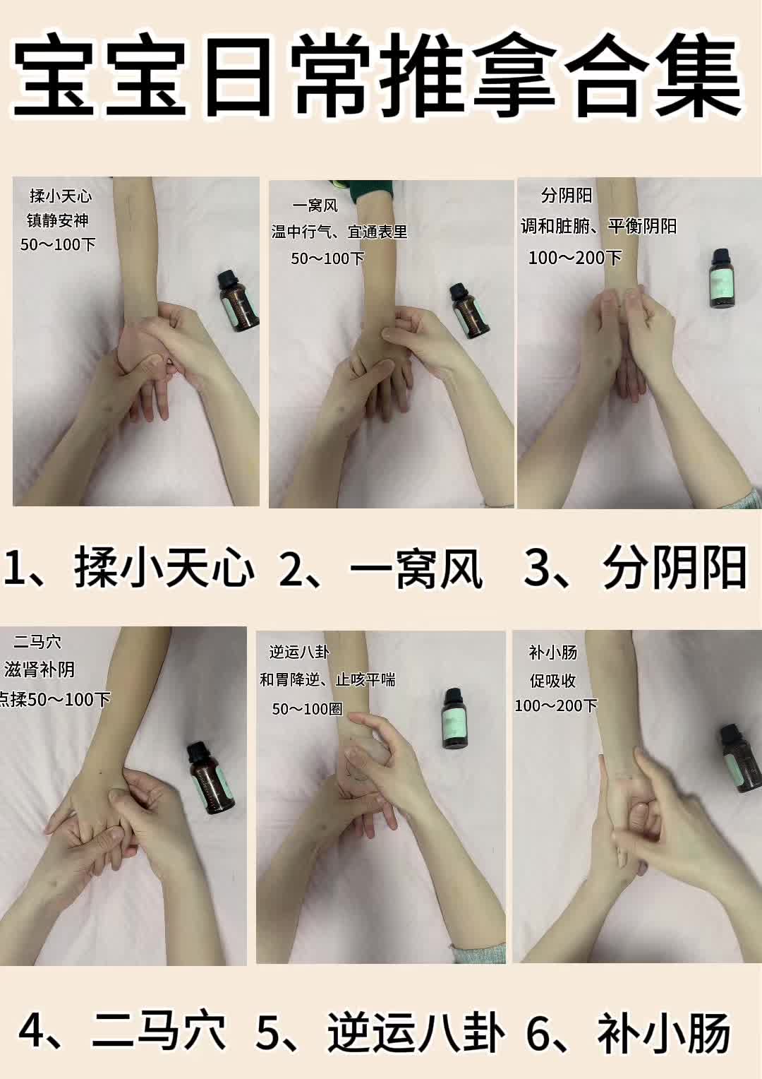 小儿推拿手法合集 【干货相授】小儿推拿手法合集,学会一招解决宝宝...