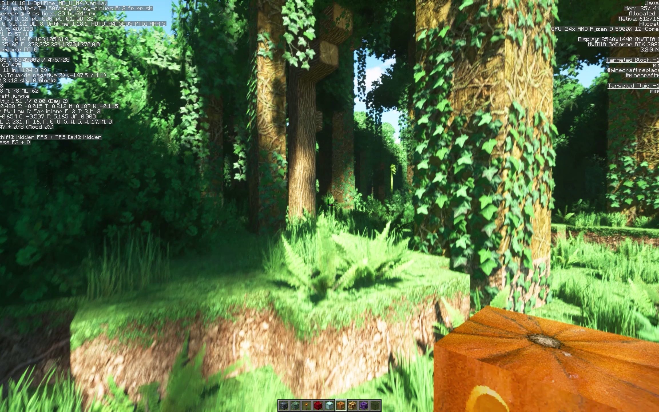 我的世界,给3080超龙反向减负,把HRR2.1换成HRR3