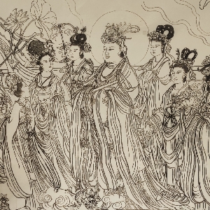 竹立国画 