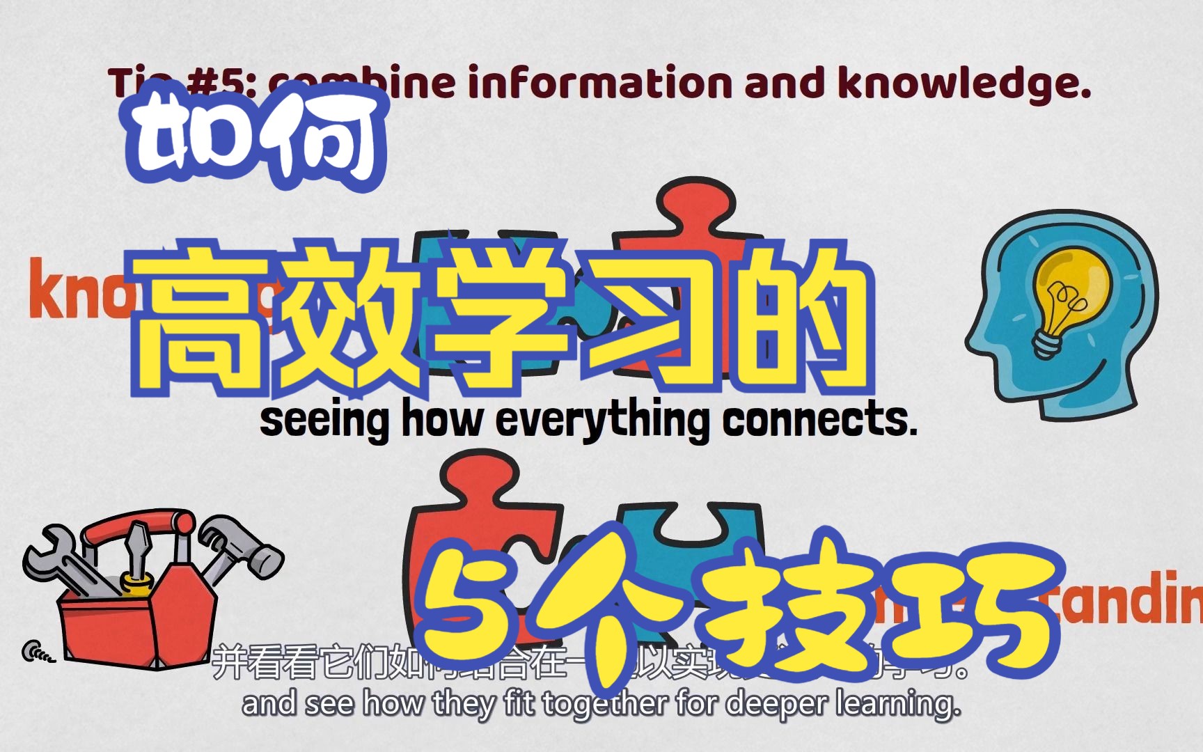高效学习的 5 个高级技巧(中英字幕)