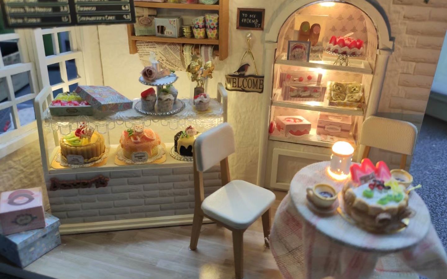 diy小屋蛋糕日记微缩世界模型(1)