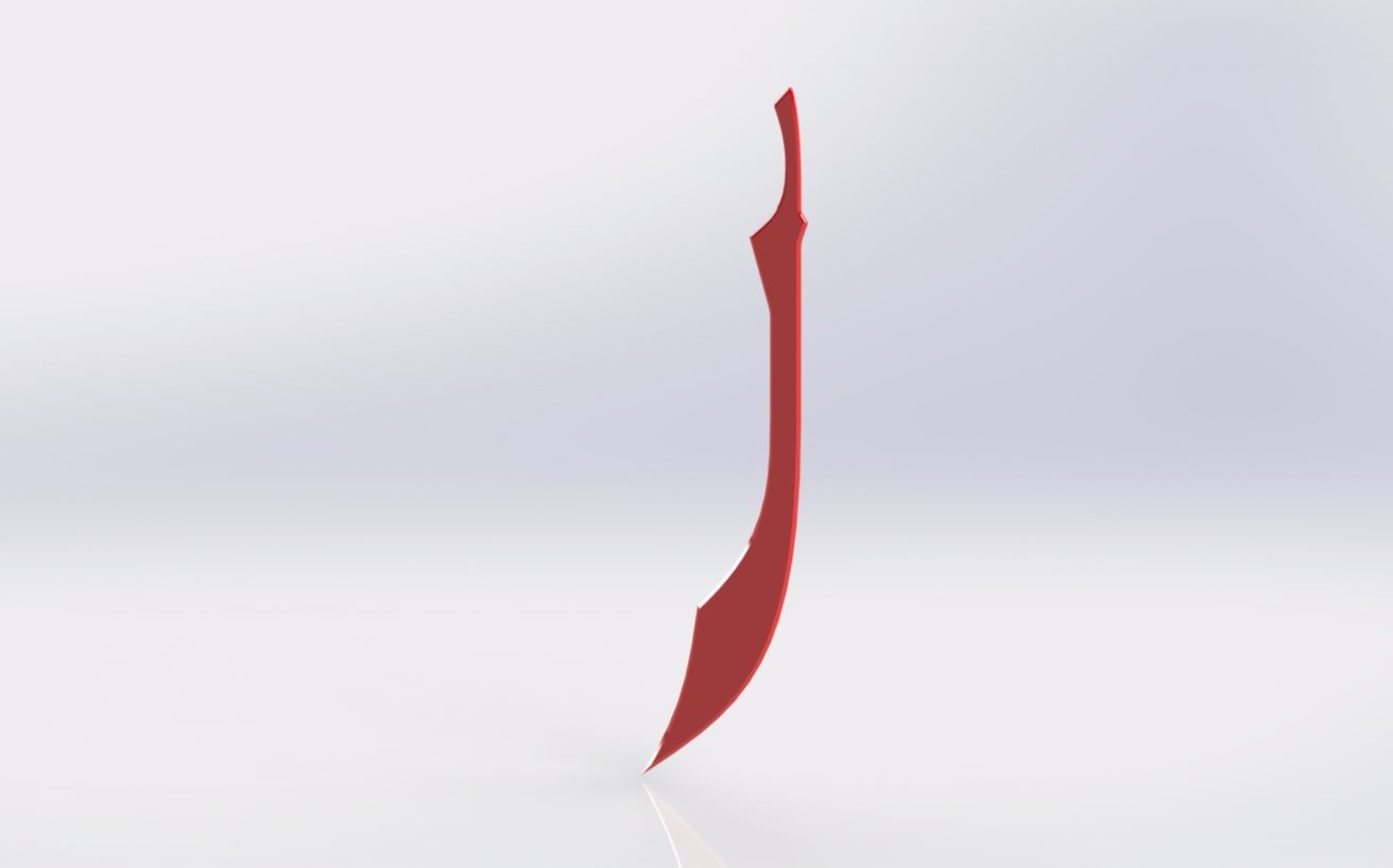 【SOLIDWORKS建模】境界的彼方 栗山未来血刀建模【参数付】