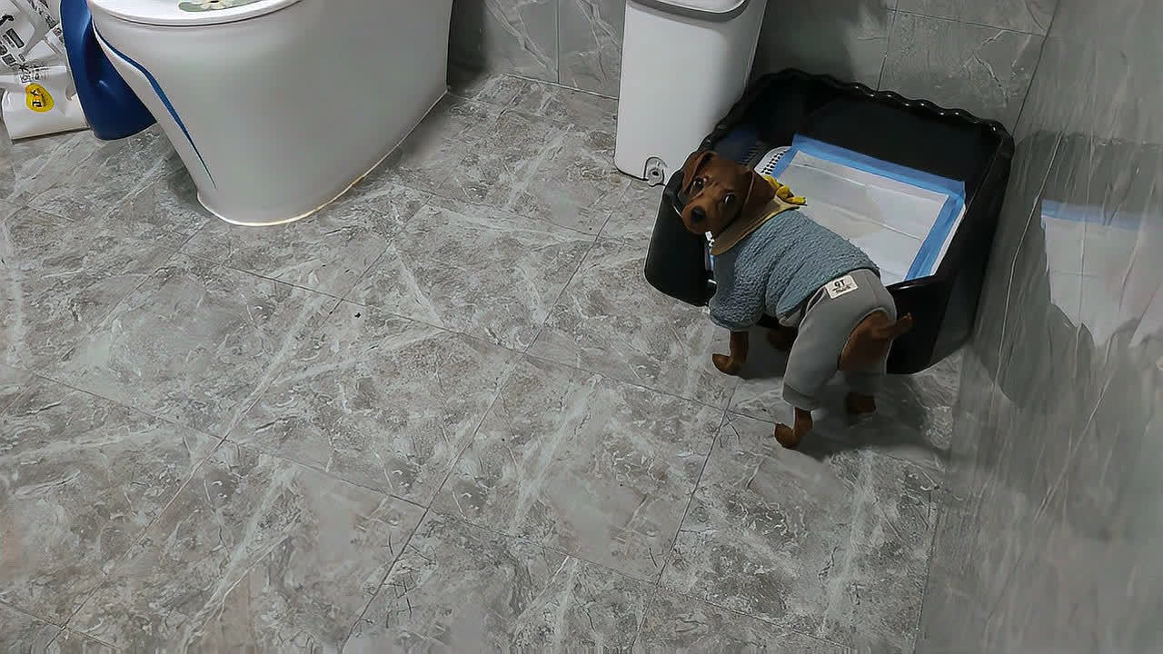 教狗狗定点上厕所一定得多观察,加以引导狗狗很快的就能学会