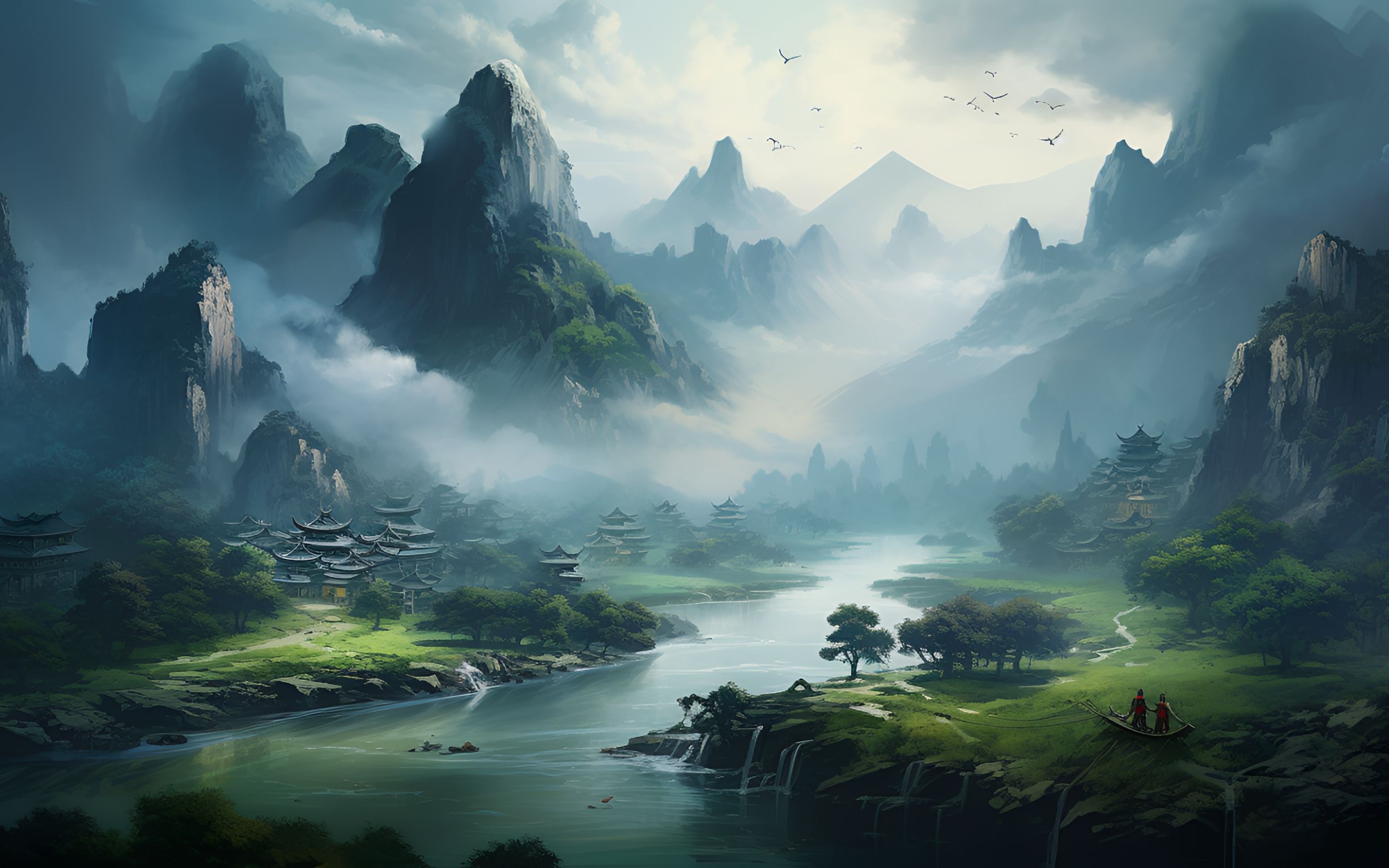 AI绘画:一分钟生成中国山水画,画师要失业了吗